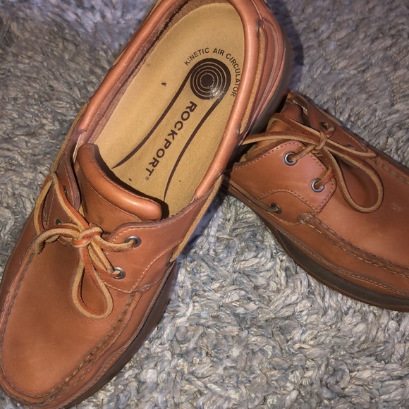 Rockport | Shoes | Rockport Leather Boat Shoes 95 | Poshmark